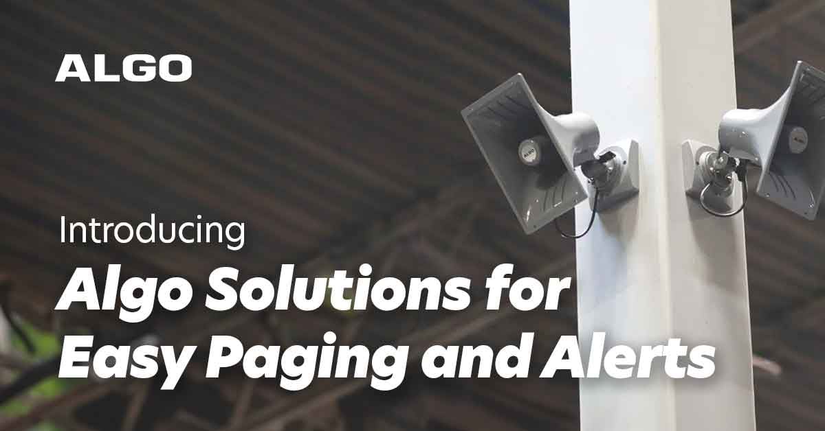 Algo’s IP Paging, Zone Control, and Notification Products Now Available ...