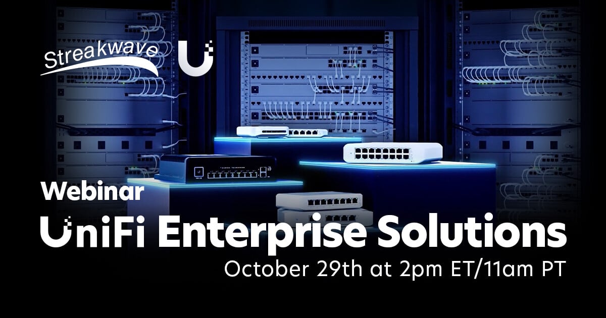 Webinar UniFi Enterprise Solutions—October 29th, 2024